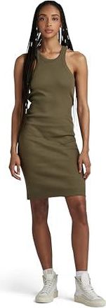 G-Star G-Star Femme Robe-Débardeur Slim Ribbed, Vert (dk shamrock D24485-D289-7159), XL