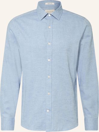 GANT Flanellhemd Regular Fit blau