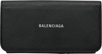 Balenciaga unisex, Pre-owned, Noir, Taille: ONE Size Portefeuille en cuir vintage Pre-owned