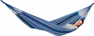 Amazonas Sandals Tahiti H&auml;ngematte | Wetterfest und UV-best&auml;ndig | Kuschelig weiches EllTex-Material | Leuchtende Farben und extra Lange Schn&uuml;re | Liegefl&auml;che 200x100c