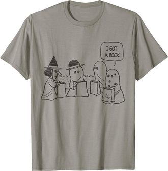 Peanuts Halloween Charlie Brown Ich habe einen Stein T-Shirt