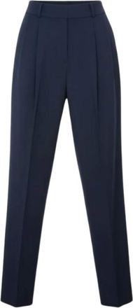 Max Mara Femme, Pantalons, Bleu, Taille: 36 FR Pantalon Fluide en Laine