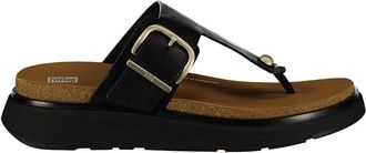 FitFlop Damen Gen-ff Schnalle Leder Zehentrenner, Schwarz, 40 EU