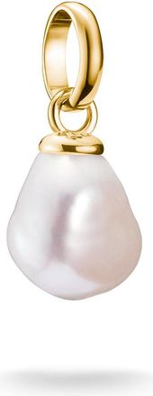 Thomas Sabo Thomas Sabo Charm Club Connect Charm-Anh&auml;nger S&uuml;&szlig;wasserzuchtperle 18k Vergoldung Recyceltes 925 Silber CC1282-430-14