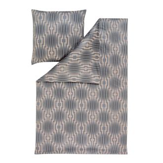 ESTELLA Atelier Mako-Interlock-Jersey Bettw&auml;sche-Garnitur LEVIAN Farbe Kiesel Gr&ouml;&szlig;e 155x200 + 80x80 cm