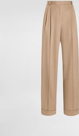 Dolce & Gabbana Cashmere Trousers - Frau Hosen Und Shorts Braun 38