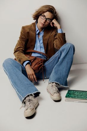 Gerard Darel Veste en velours sergé - NIAVA - Caramel