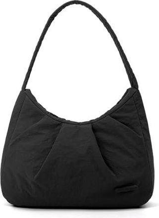 Generic Kexpery Sac &agrave; bandouli&egrave;re pliss&eacute; nuages de couleur unie pour femmes l&eacute;ger et pratique Sac &agrave; main pour shopping et voyage