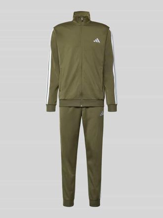 adidas Regular Fit Sweat-Anzug mit Kontraststreifen