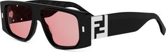 Fendi FF Squared Sonnenbrille - - Accessories - unisex - Schwarzk - 56 MM
