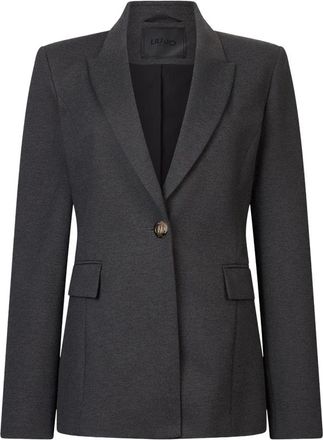 Liu Jo Femme, Vestes, Gris, Taille: 38 FR Blazer avec Broche D&eacute;corative