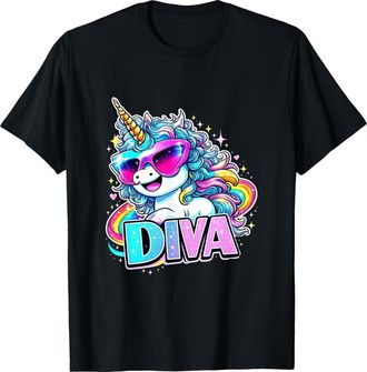 DIVA Einhorn Pegasus Diva T-Shirt