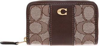 Coach Femme, Accessoires, Brun, Taille: ONE Size Logo Wallet