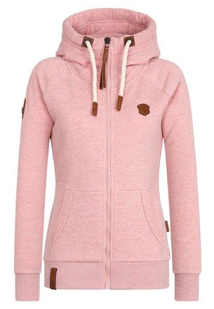 Naketano Damen Sweatjacke, schmutzmuschi pink-melange, XS