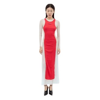 Jean Paul Gaultier Maxikleid mit Panelkonstruktion - - Dresses - Damen - Rot - S