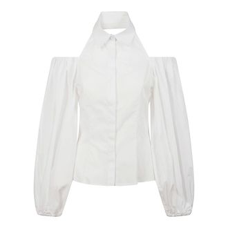 MVP Wardrobe Femme, Blouses et Chemises, Blanc, Taille: 34 FR Chemise Blanche Coupe Moderne
