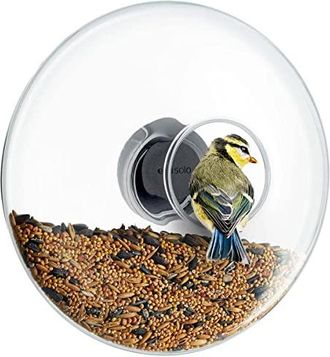 Eva Solo | Fenster-Futterkugel Gro&szlig; | Man kommt der Vogelwelt ganz nah; kleine V&ouml;gel k&ouml;nnen Sich problemlos an der Kante niederlassen | One Size | Outdoor