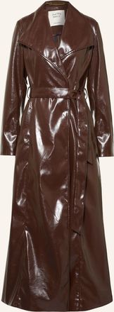 Joseph Ribkoff Trenchcoat In Lederoptik rot