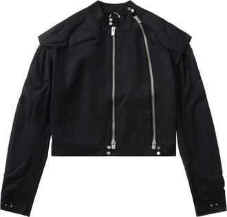 Heliot Emil Bomberjacke mit Rei&szlig;verschlussdetail - Schwarz