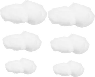 Valiclud 6stücke Simulierte Wolken Hänge-Ornament Aus Hochwertigem Material Für Dekoration Fenster Anzeige