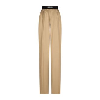 Tom Ford Seidensatin-Pyjamahose - - Trousers - Damen - Beige - L