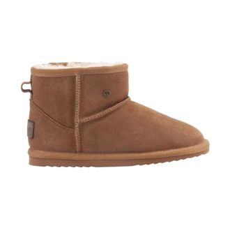 Warmbat Cognac Wildleder Lammfell Winterstiefel - - Shoes - Damen - Braun - 39 EU
