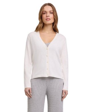 Falke Strickjacke Pure Cotton Cardigan mit Bio-Baumwolle (1-tlg) mit Bio-Baumwolle