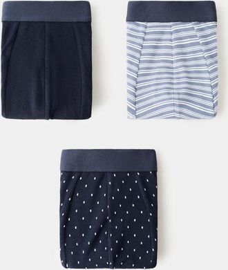 Mango Lot 3 slips coton combin&eacute;s bleu marine - Homme - XL - MANGO MAN