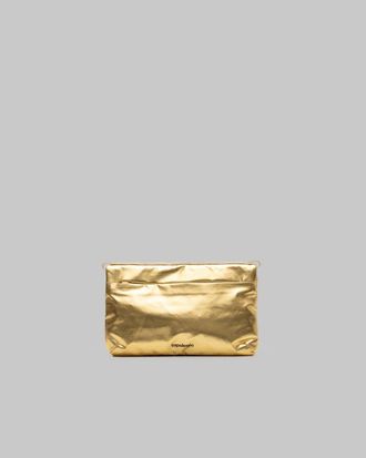 Topologie Wares Bags Flat Sacoche Small Gold Metallic