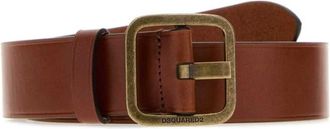 Dsquared2 Femme, Accessoires, Brun, Taille: 70 CM Twin Buckle Belt