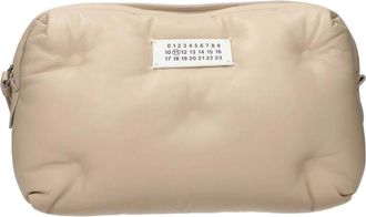 Maison Margiela Femme, Sacs, Beige, Taille: ONE Size Pochette en cuir