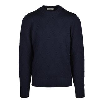 FILIPPO DE LAURENTIIS Maglione Intrecciato Girocollo - - Knitwear - Herren - Blau - 2XL