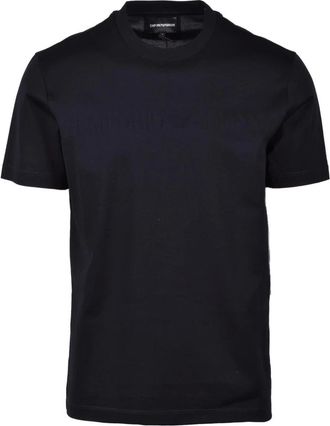 Emporio Armani Homme, Tops, Bleu, Taille: XL T-shirt en coton