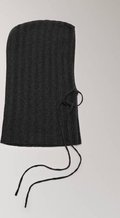 Mango Chapeau cachemire naud gris anthracite - Femme - Taille unique - MANGO