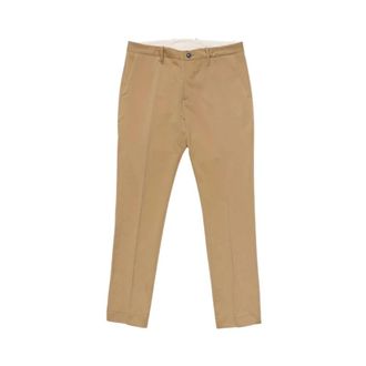 Nine In The Morning Slim Fit Chino Hose mit Elastischem Bund - - Trousers - Herren - Braun - S