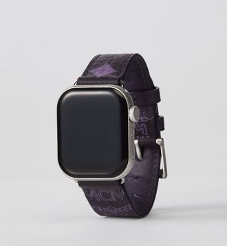 MCM Armband f&uuml;r Apple Watch (38-41 mm) in Visetos DEEP PURPLE VISETOS