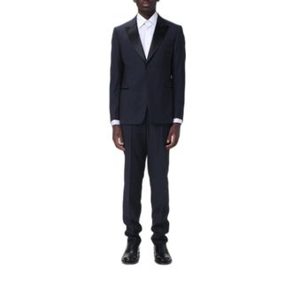 Emporio Armani Einreiher-Anzug mit steigendem Revers - - Suits - Herren - Blau - 2XL