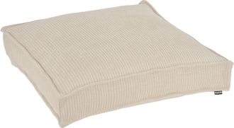 H.O.C.K. Jonny Matratzen- und Palettenkissen - Feiner Cordstoff, (beige Ecru, 60x60x10cm)