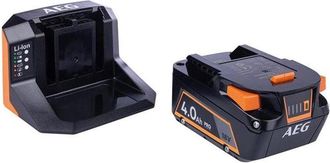AEG 18 v Pro18V Akku-Starterset SETL1840S 1x 4,0 Ah Akku + Ladeger&auml;t Akku f&uuml;r Powertools