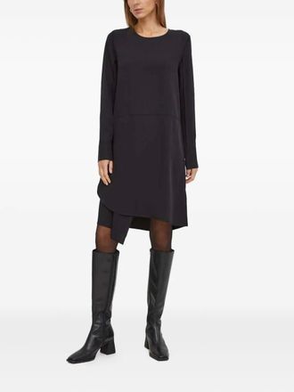 Tiger Of Sweden robe asymétrique à manches longues - Noir