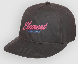 Element Pool Service 6 Panel Cap vintage wash black