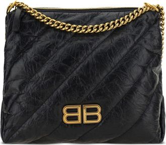 Balenciaga Kleine Crush Schultertasche - Schwarz