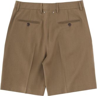 Golden Goose Virgin Wool Tailored Shorts - Green