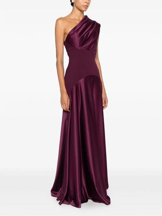 Solace London Grape Dress - Purple