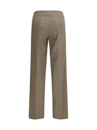 Avenue Montaigne Womens Trousers Flavia Linen Moss