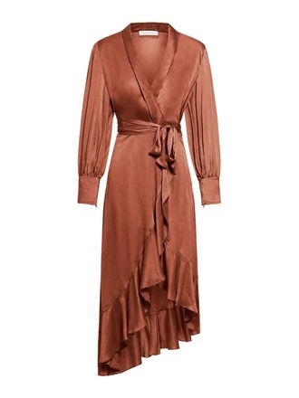 Zimmermann Knielanges Kleid - Nude