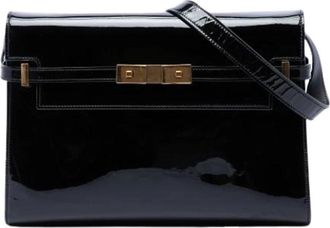 Saint Laurent Sac bandouli&egrave;re Manhattan Pre-owned - Femme - Pre-owned - Noir - Taille: ONE Size