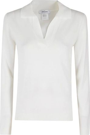 Gran Sasso Femme, Pulls, Blanc, Taille: 42 FR Polo Sweater
