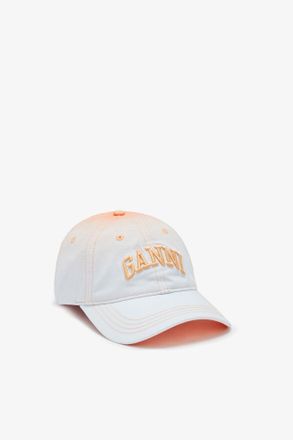 Ganni Casquette &agrave; imprim&eacute; ombr&eacute; Cantaloupe - Pour Femme