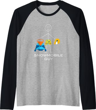 Whyitsme Design Herren Lustige M&auml;nner Schneemobilfahren, Junge Schneemobil Raglan